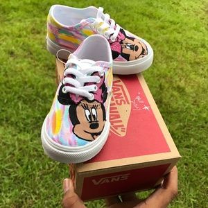 Vans | Shoes | Custom Vans Minnie Mouse | Poshmark